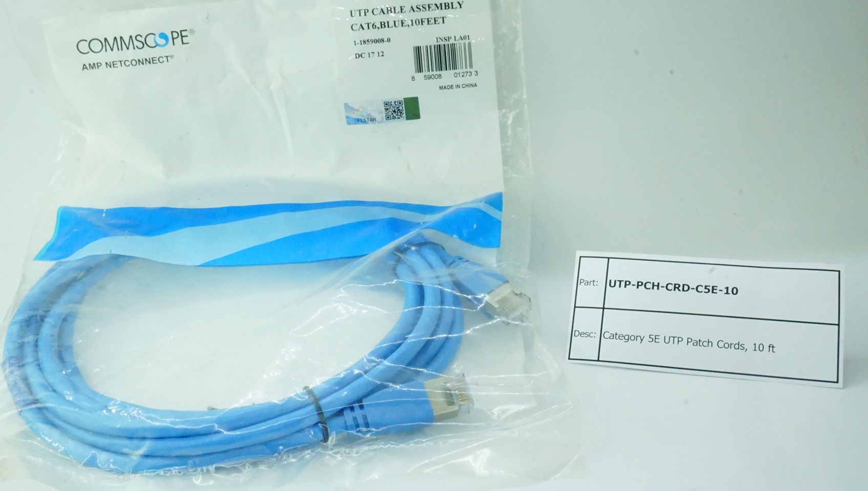 Patch Cords cat 6 5E UTP , 10 feet merk Commscope