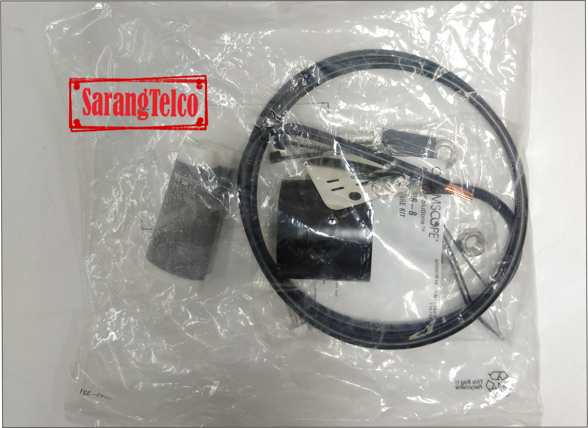 Standard Grounding Kit for 1/4 in and 3/8 in corrugated coaxial CNT